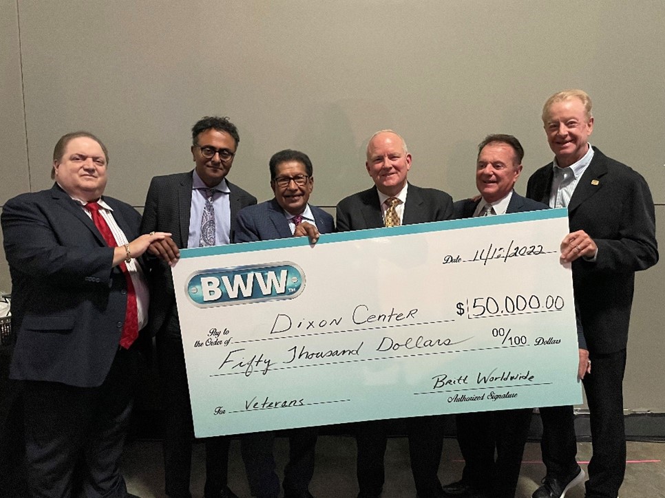 Britt Worldwide Makes $50,000 Donation - dixoncenter